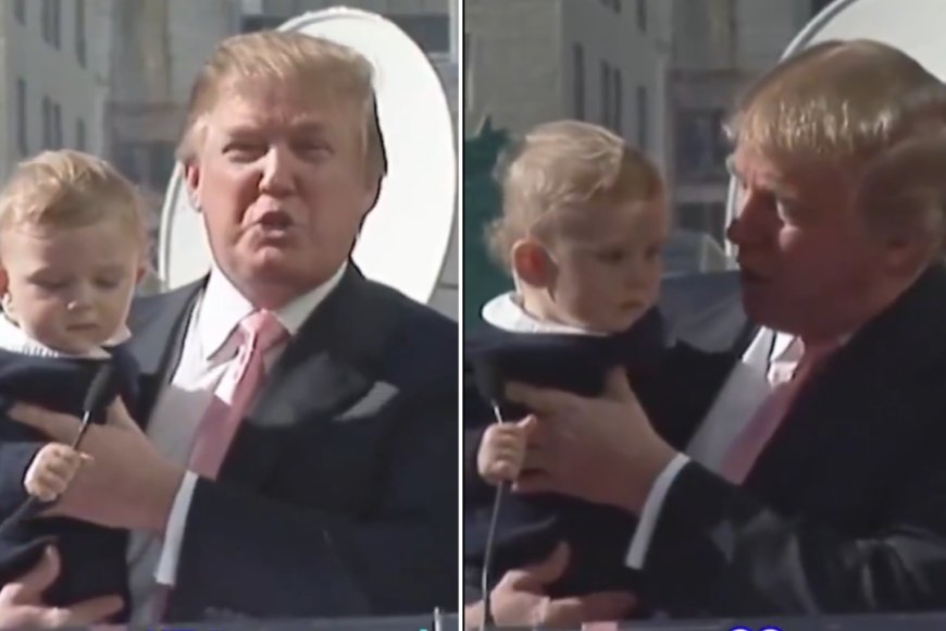 Old video of Donald Trump showing off baby Barron Trump goes viral ...